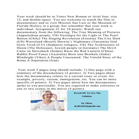 Your work should be in Times New Roman or Arial font, size 12, and d.docx