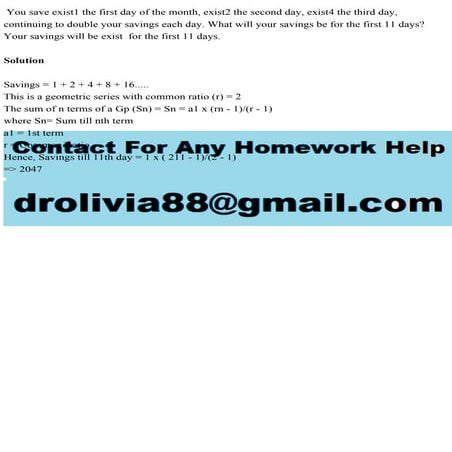 You save exist1 the first day of the month, exist2 the second day, ex.pdf