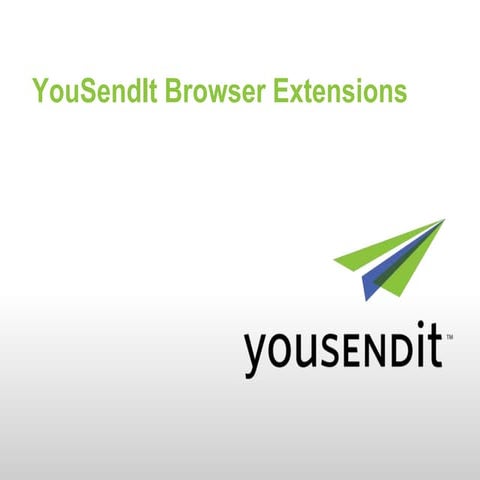 YouSendIt Outlook Plug-in | PPTX