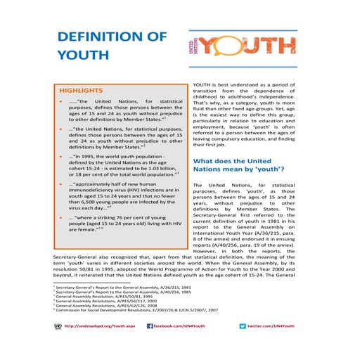 Youth definition | PDF