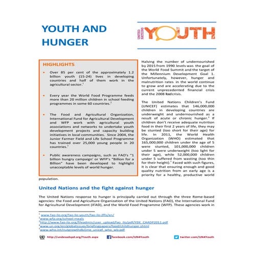 Youth hunger | PDF