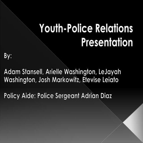 Youth-Police Relations presentation | PPSX