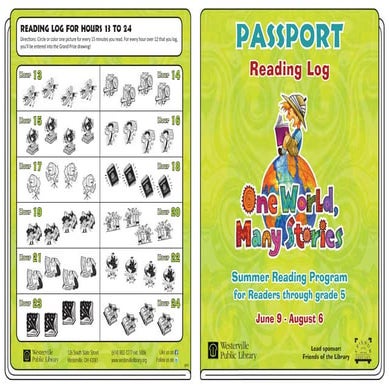 2011 Summer Reading Program - Log for Kids | PPT