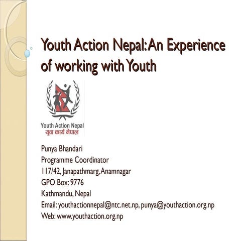 Youth and inclusive citizen workshop youth action nepal | PPT