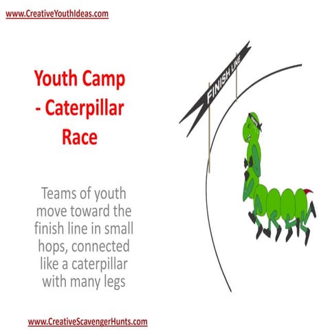 Youth Camp - Caterpillar Race | PPTX