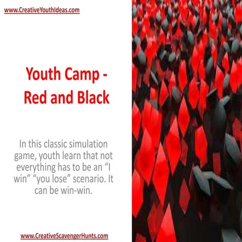 Christian youth camp red and black | PPTX