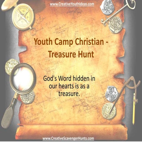 Youth Camp Christian - Treasure Hunt | PPTX