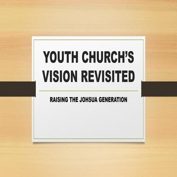 RAISING THE JOSHUA GENERATION | PDF | Christianity | Religion ...