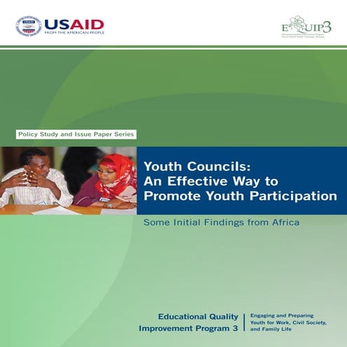 Youth councils an effective way to promote youth participation | PDF