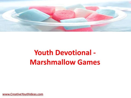 Object Lesson - Marshmallow Olympics | PPT