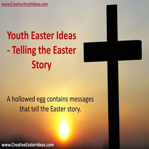 Youth Easter Ideas - Telling the Easter Story | PPTX