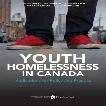 Youth Homelessness in Canada: Implications for Policy and Practice PDF ...