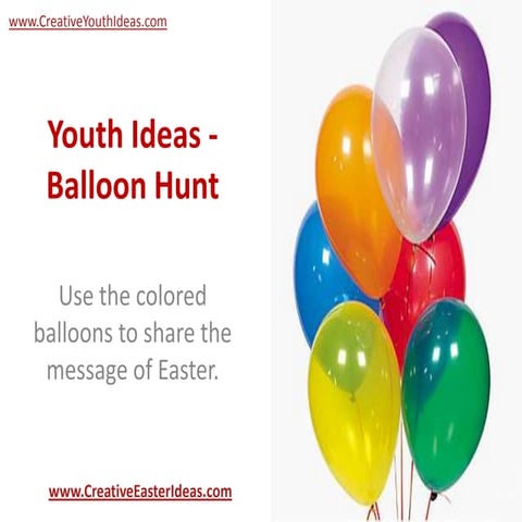 Youth Easter Ideas - Balloon Hunt | PPTX