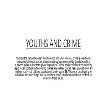 Youth and crime 2 | PPTX