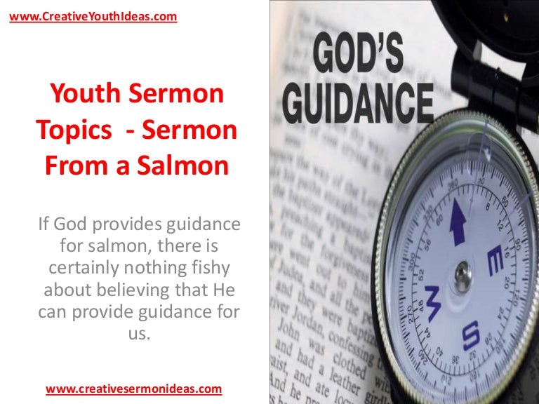 Youth Sermon Topics Sermon From A Salmon youth-sermon-topics-sermon-from-a-salmon