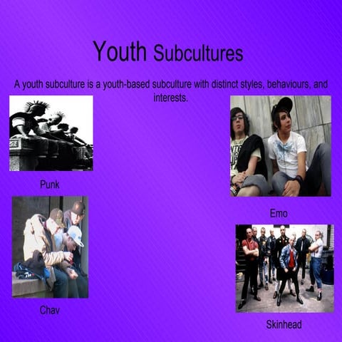 Youth Subcultures | PPT | Music | Entertainment