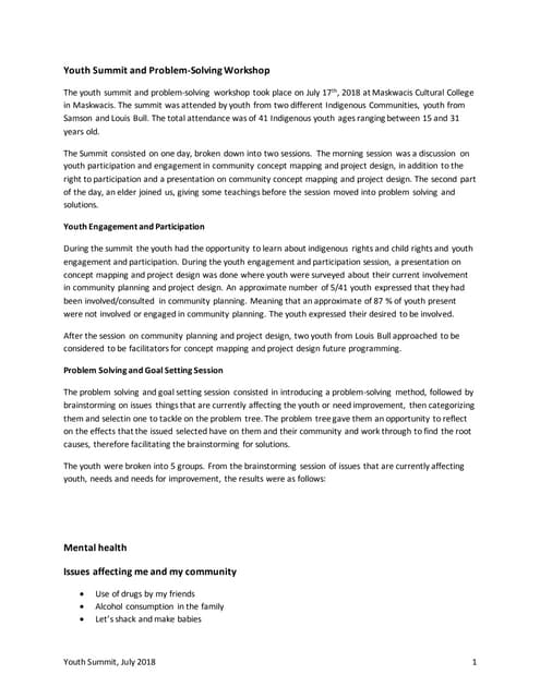 Youth Problem Solving Project ‘Bridge to the World’ | PPT