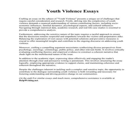 Youth Violence Essay.pdf