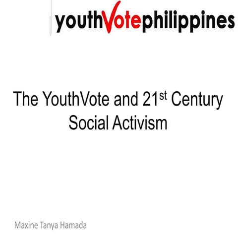 Youth Vote Social Activism | PPTX