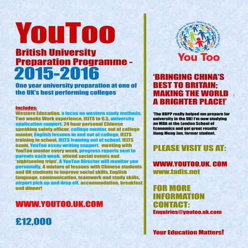 YouToo A levels | DOCX