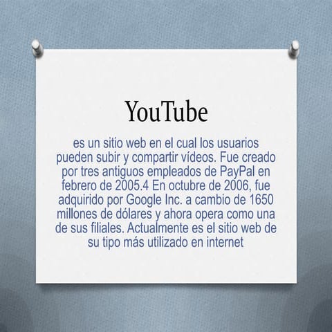 Historia de youtube | DOCX