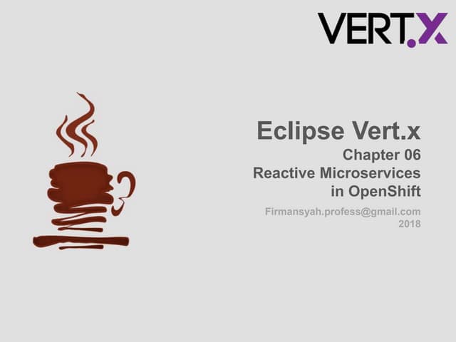 Chapter 06 Eclipse Vertx Reactive Microservices With Openshift Ppt 9615