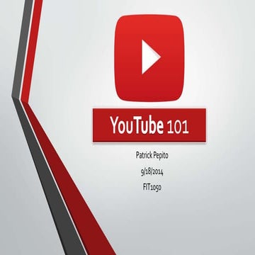 You tube101 Version 2 | PPT