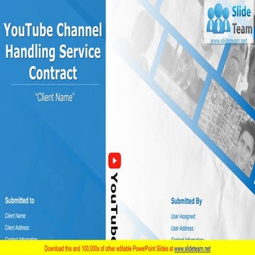 YouTube Channel Handling Service Contract PowerPoint Presentation ...
