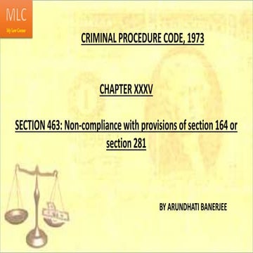 Crpc sec 463 | PPT