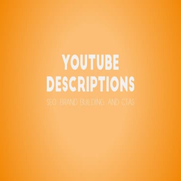 YouTube Descriptions | PDF