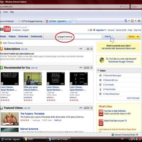 Youtube Instructions updated | PPT