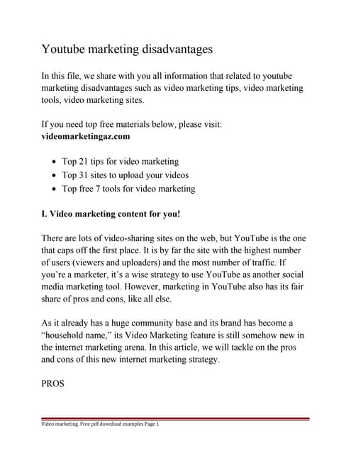 Video marketing statistics | PDF