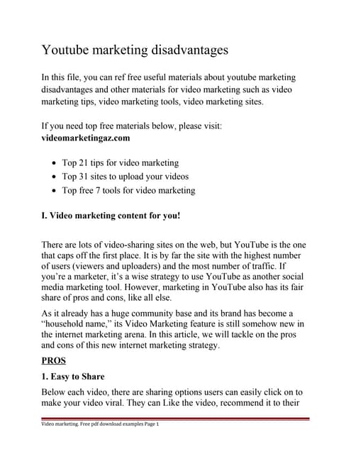 Video marketing statistics | PDF
