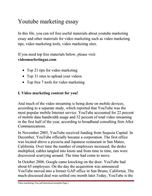 What is Youtube? | PDF