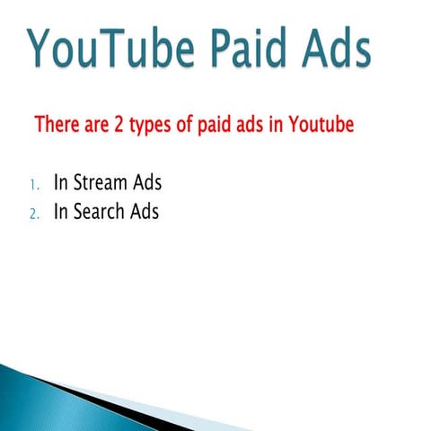 Youtube Paid Ads, Display Advertising | PPTX