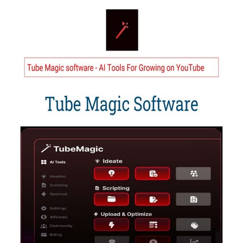 Tube Magic Software | Youtube Software | Best AI Tool For Growing ...
