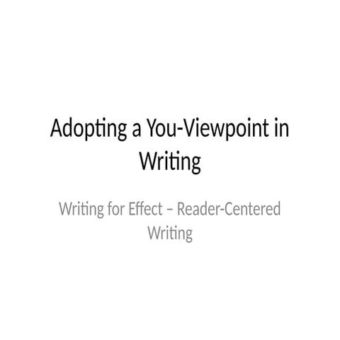 You_Viewpoint_Writing_Presentation.pptx in | PPTX