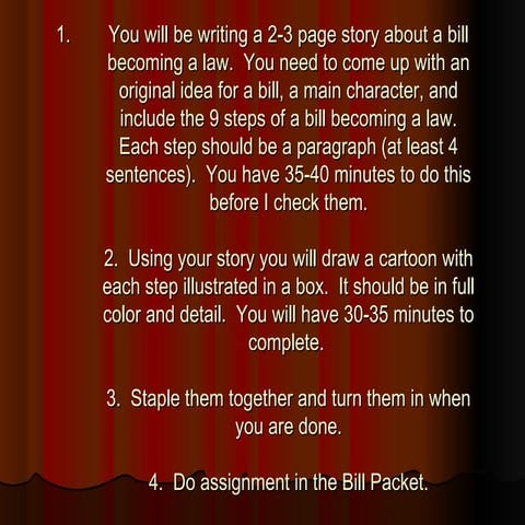 You will be writing a 2 3 page story | PPT