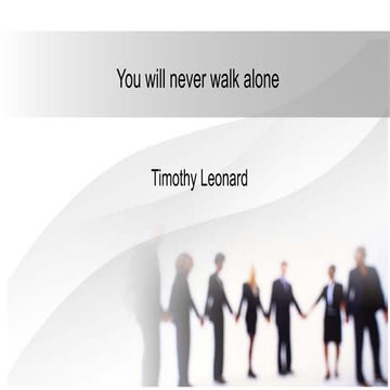 "You Will Never Walk Alone: A Journey of Faith and Divine Presence" | PPTX