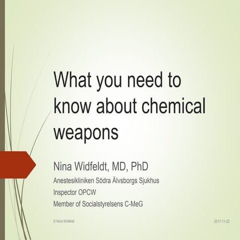 What you need to know about chemical weapons | PPT