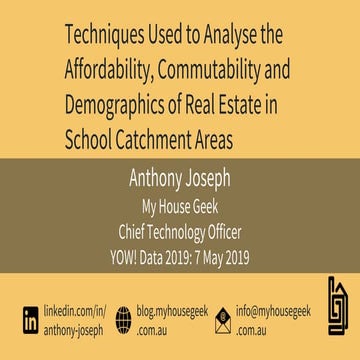 Techniques Used to Analyse the Affordability, Commutability and ...