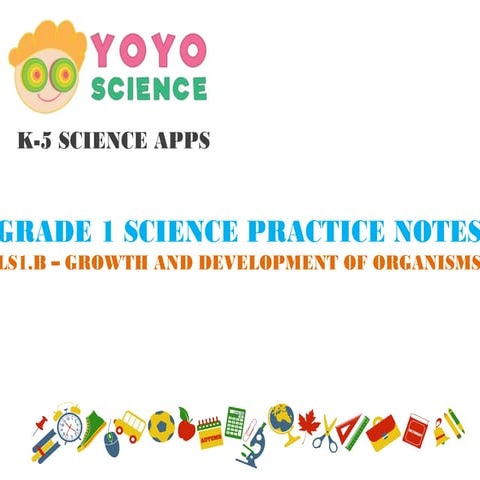 YoyoScience Grade1 Science Notes: LS1.B | PPT