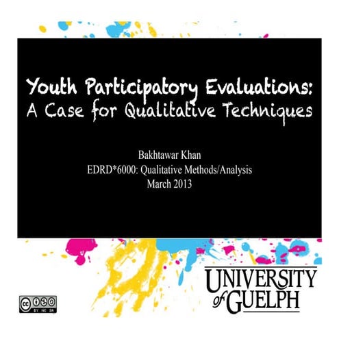 Youth Participatory Evaluations | PDF