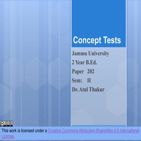 Concept test | PPTX