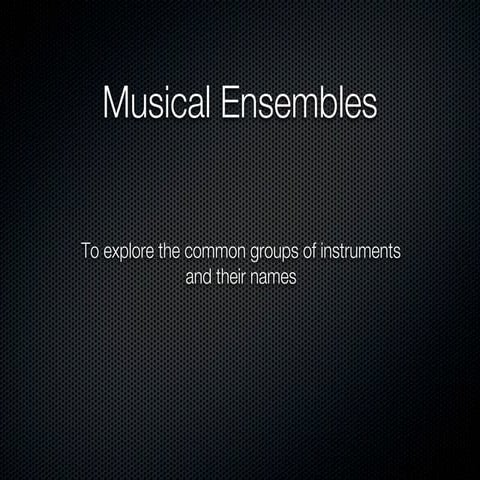 Yr 10 ensembles explanation | KEY