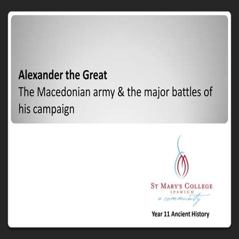 Battles of Alexander the Great | PPT