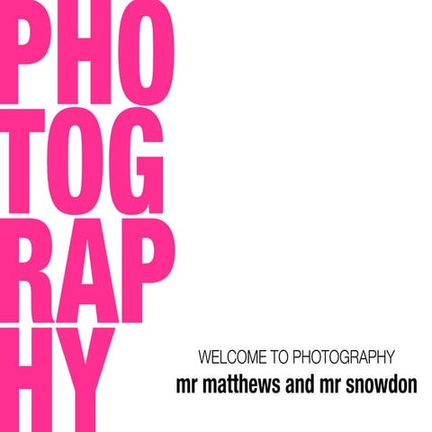 An introduction to photography A level | PPT
