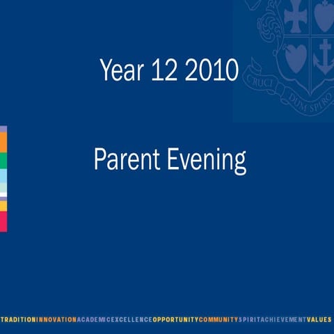 Yr 12 Parents Evening 2010 | PPT | Education