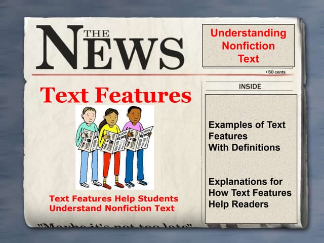 Text features powerpoint | PPTX