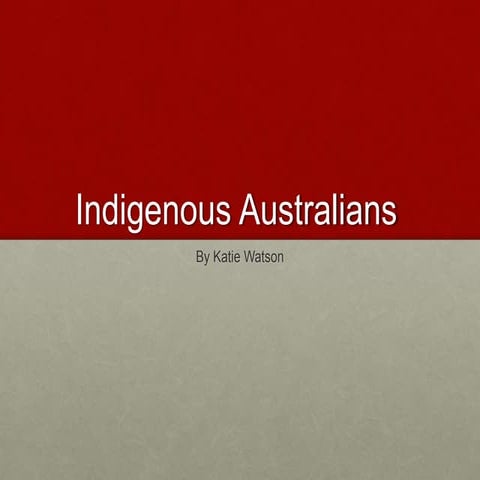 Yr 2 sose week 5 indigenous presentation | PPTX